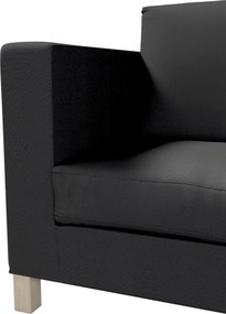 Potah na pohovku IKEA  Karlanda 3-místná nerozkládací, krátký barva černá látka pletený vzor