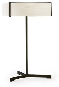 Stolní lampa Thesis Table s dřevěnou dýhou  Stolní lampa Thesis Table s dřevěnou dýhou Barva nohy: Matná černá, Dekor: Slonovinově bílý
