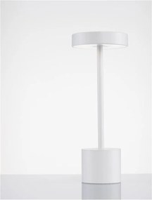 NV 9002863 Venkovní stolní lampa FUMO bílý hliník a akryl LED 2W 3000K 220-240V 163st. IP54 vypínač na těle / USB kabel - NOVA LUCE