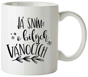 Bohemia Gifts Vánoční hrnek - Já sním o bílých Vánocích, 350 ml