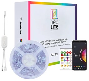 Immax NEO LITE Smart LED pásek 5m, RGB+CCT, barevný+stmívatelný, WiFi, DO, Beacon MUSIC