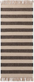 Hanse Home, Běhoun Handloom 106334 Playa White Black, 80x300, černobílá, chodba / předsíň