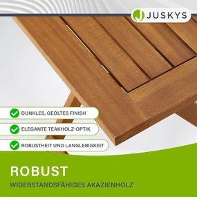 Juskys Balkonový set Bala z akáciového dřeva, 3 díly