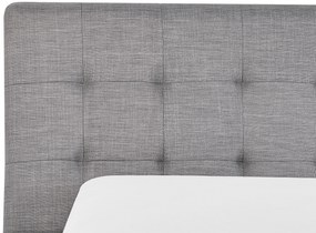 Elegantní šedá čalouněná postel 160x200 cm LILLE Beliani