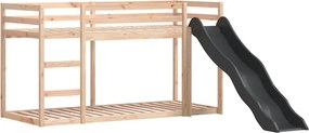 Patrová postel se skluzavkou a žebříkem 80 x 200 cm borovice 3284239