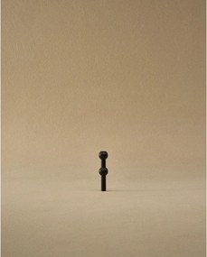 Matně černá kovová váza (výška 10 cm) Nagel – STOFF Nagel
