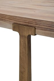 Jídelní stůl Ankara 150 cm hnědý/zlatý