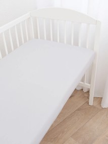 MK Lůžkoviny Jersey prostěradlo do postýlky Classic 60 x 120 cm – světle šedá