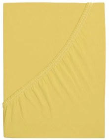 Vesna | Prostěradlo Jersey žluté 90x200 cm