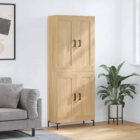Skříň highboard dub sonoma 69,5 x 34 x 180 cm kompozitní dřevo