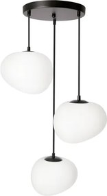 BRILAGI - Lustr na lanku PEBBLES 3xE27/40W/230V pr. 42 cm černá