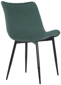 Jídelní židle Formby - samet | zelená