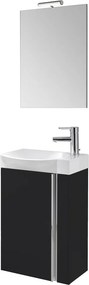 Riva Elegance Koupelnový set, 45 cm, dřevotříska, černý