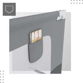 Bezpečnostní zábrana na postel Cover 40 šedá 200 cm