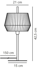 Nordlux - Stolní lampa DICTE 1xE14/40W/230V béžová/černá