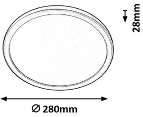 Rabalux 3358 - LED Koupelnové stropní svítidlo LAMBERT LED/15W/230V IP44