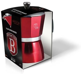 BERLINGERHAUS Konvice na espresso 3 šálky Burgundy Metallic Line BH-6387