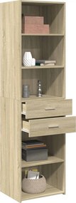Skříň highboard dub sonoma 50 x 42,5 x 185 cm kompozitní dřevo 3281457