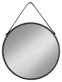 Černé závěsné zrcadlo Trakom 38 cm