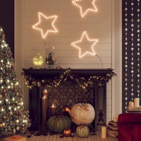 Vánoční hvězdy se 48 teplými bílými LED 3 ks 56 cm,  3154283 HangarStore.cz