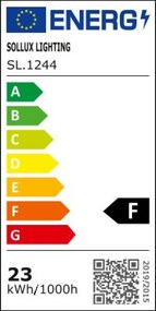 Sollux Lighting Stropní svítidlo ONYX 40 černá LED 3000K