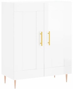 Skříň highboard lesklá bílá 69,5 x 34 x 180 cm kompozitní dřevo - Default Title