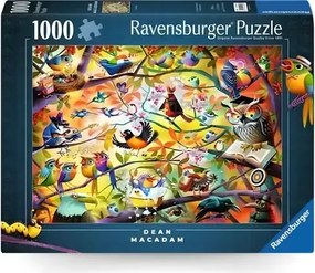 RAVENSBURGER Puzzle Zaneprázdnění ptáci / 1000 dílků