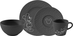 Villeroy&Boch Villeroy & Boch Manufacture Rock - Mickey Mouse snídaňový set, 4 kusy