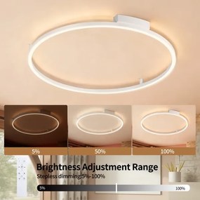 Brilagi - LED Stmívatelné svítidlo PORTOFINO LED/60W/230V pr. 80 cm bílá + DO