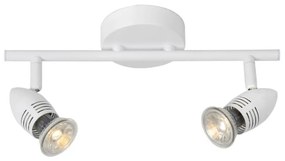 Lucide | Lucide 13955/10/31 - LED bodové svítidlo CARO-LED 2xGU10/5W/230V bílé | LC1179