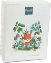 Doudou Dárková sada Plyšová liška Romarin s chrastítkem 21 cm / od 0 m