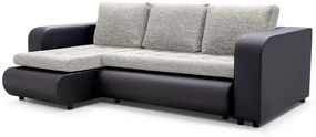 Casarredo - Komfort nábytek Rohová sedací souprava PETRONELI rozkládací s úložným prostorem, Soft 11/Lawa 9