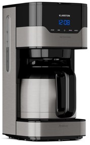 Klarstein Arabica, kávovar, 800 W, 1,2 l, Easy-touch control, stříbrno/černý