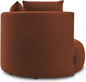 Oranžové sametové křeslo Cesar – Bobochic Paris