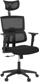 Ergonomická kancelářská židle MERANO - černá síťovina