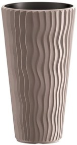 Květináč prosperplast sandy slim mocca 29,7 cm