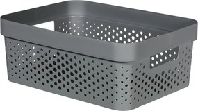 CURVER INFINITY 4,5L Úložný box 26 x 18 x 12 cm, recyklovaný plast, tmavě šedý 04747-G43