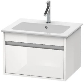 Duravit Ketho - Umyvadlová skříňka 41x60x48 cm, 1 zásuvka, lesklá bílá KT641802222