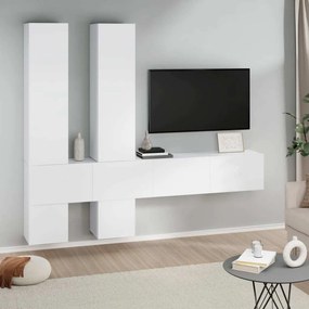 vidaXL Nástěnná TV skříňka kompozitní dřevo [3114569] Barva: Bílá