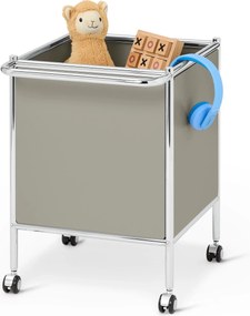 Tchibo - Kovový vozík »Cn3 Kids« s kolečky - barva: šedá