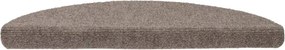 Schodové rohože samolepicí 20 ks 56 x 17 x 3 cm béžové, půlkulaté 3365676