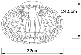 Lucide 78199/01/30 - Přisazený lustr REDA 1xE27/40W/230V