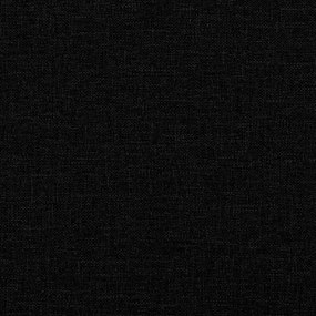 Chesterfield pohovka 3místná černá textil