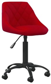Kancelářská židle vínová samet 3088852