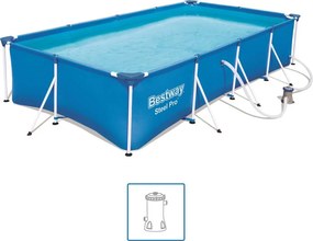 Bestway Bazén Steel Pro a příslušenství obdélníkový 400x211x81cm 56424 [3202422]