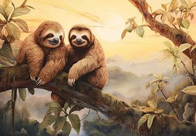 Postershop Fototapety vliesové: Sloths Wild Animals - 254x184 cm