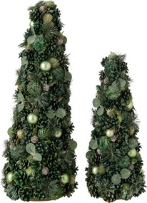 Zelený vánoční stromek se šiškami Pinecone – 26*26*70 cm