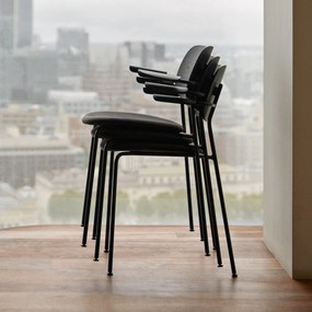 AUDO (MENU) Židle Co Chair s područkami, Black / Black Oak