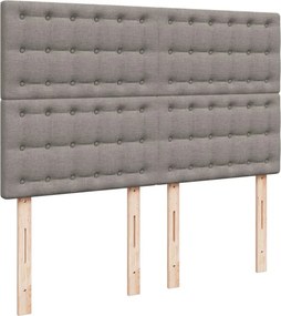 Box spring postel s matrací taupe 160x200 cm textil 3291737