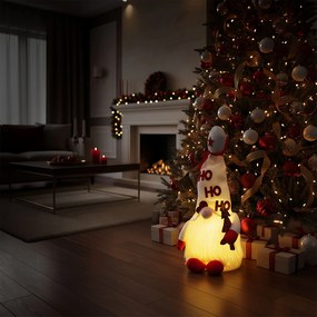 LED vánoční skřítek ELF 058 - 36 cm bílý/červený